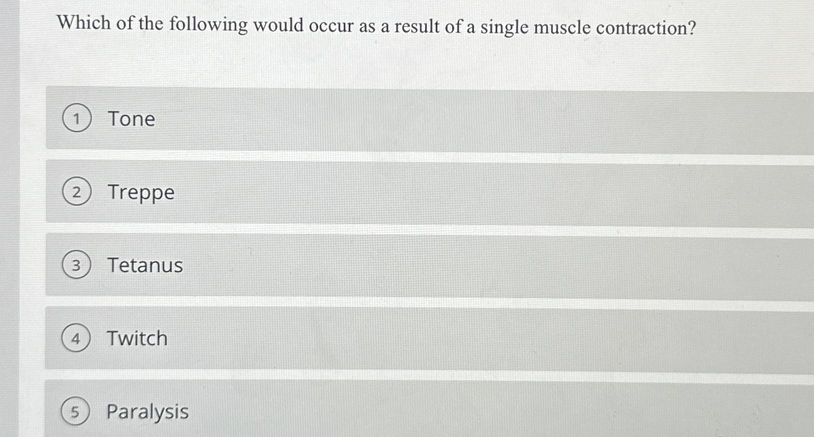 Solved Which of the following would occur as a result of a | Chegg.com
