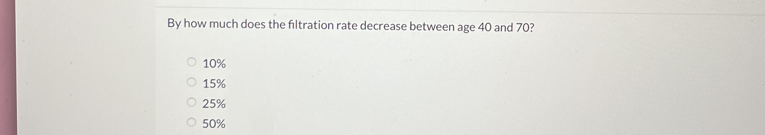 Solved By how much does the filtration rate decrease between | Chegg.com