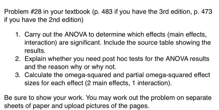 Solved Problem #28 in your textbook (p. 483 if you have the | Chegg.com