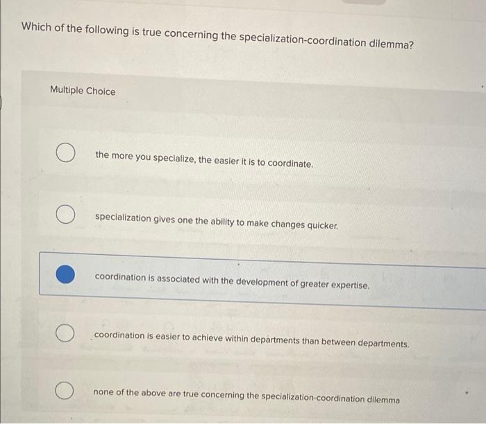 Solved Which of the following is true concerning the | Chegg.com