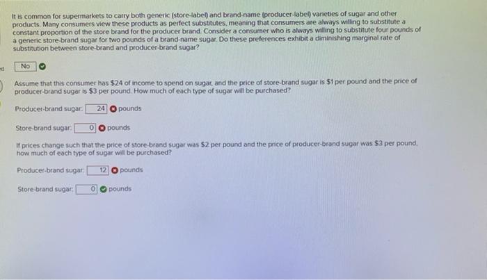 It is common for supermarkets to carry both generic | Chegg.com