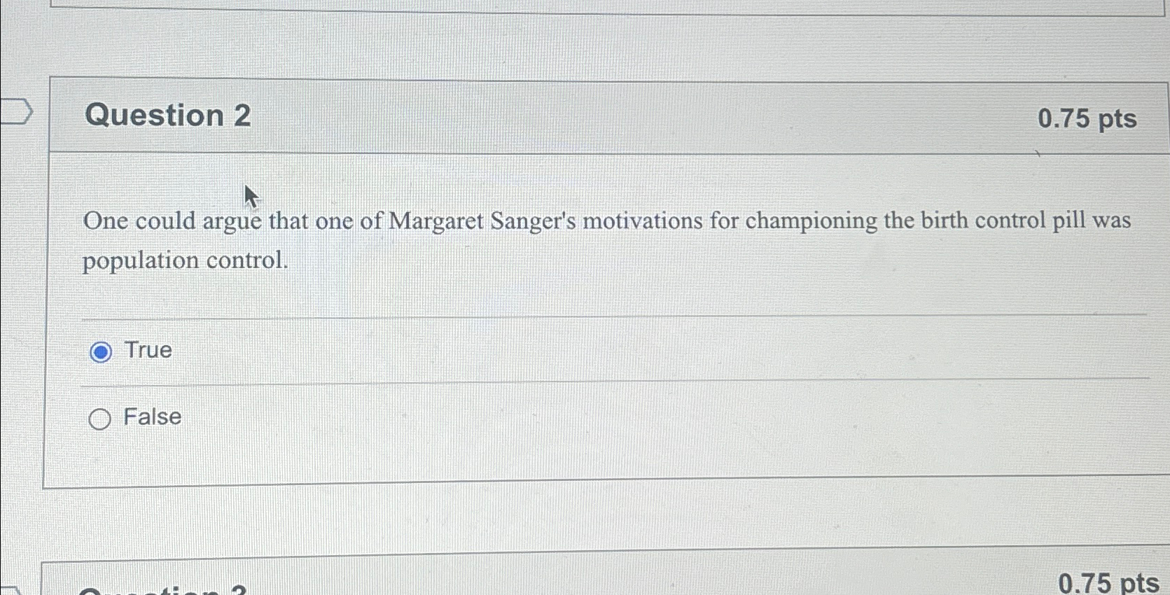 Solved Question 20.75 ﻿ptsOne could argue that one of | Chegg.com