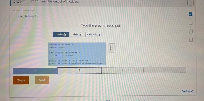 Solved Python Please Import Arithmetic Import Data Def 6261