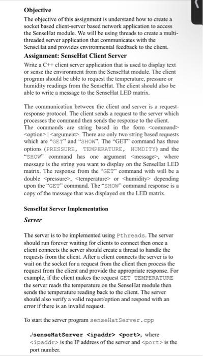 Objective The objective of this assignment is | Chegg.com