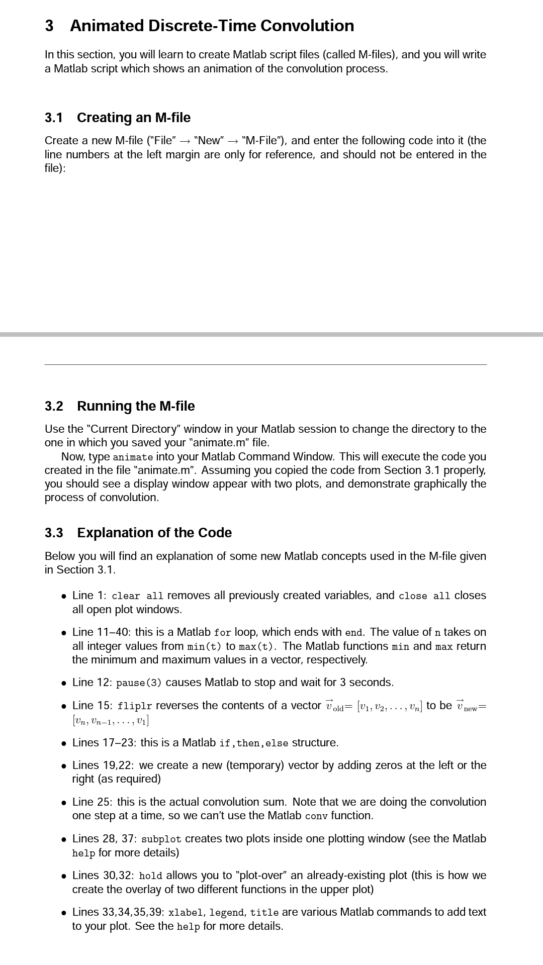 Solved 3 Animated Discrete-Time Convolution In this section, | Chegg.com