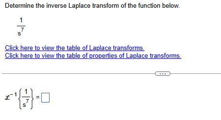 Solved Determine the inverse Laplace transform of the | Chegg.com