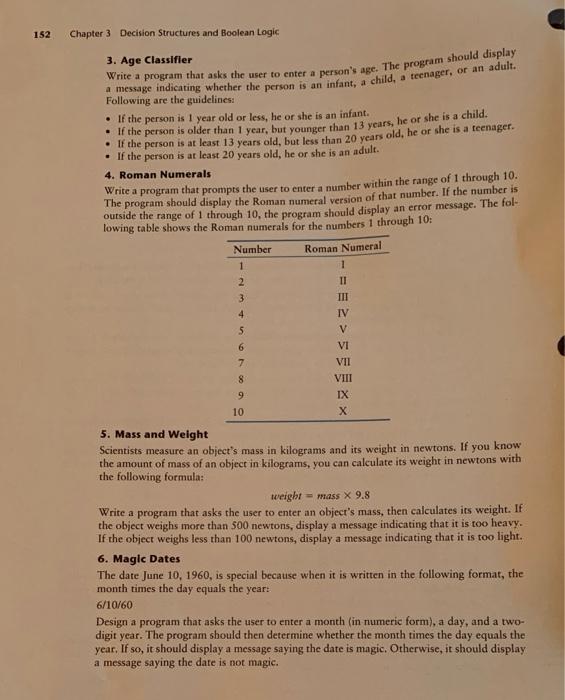 Solved Programming Exercises 1. Day of the Week Write a | Chegg.com