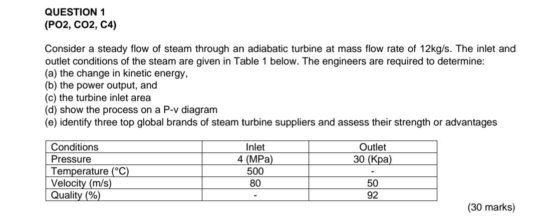 Solved Consider a steady flow of steam through an adiabatic | Chegg.com