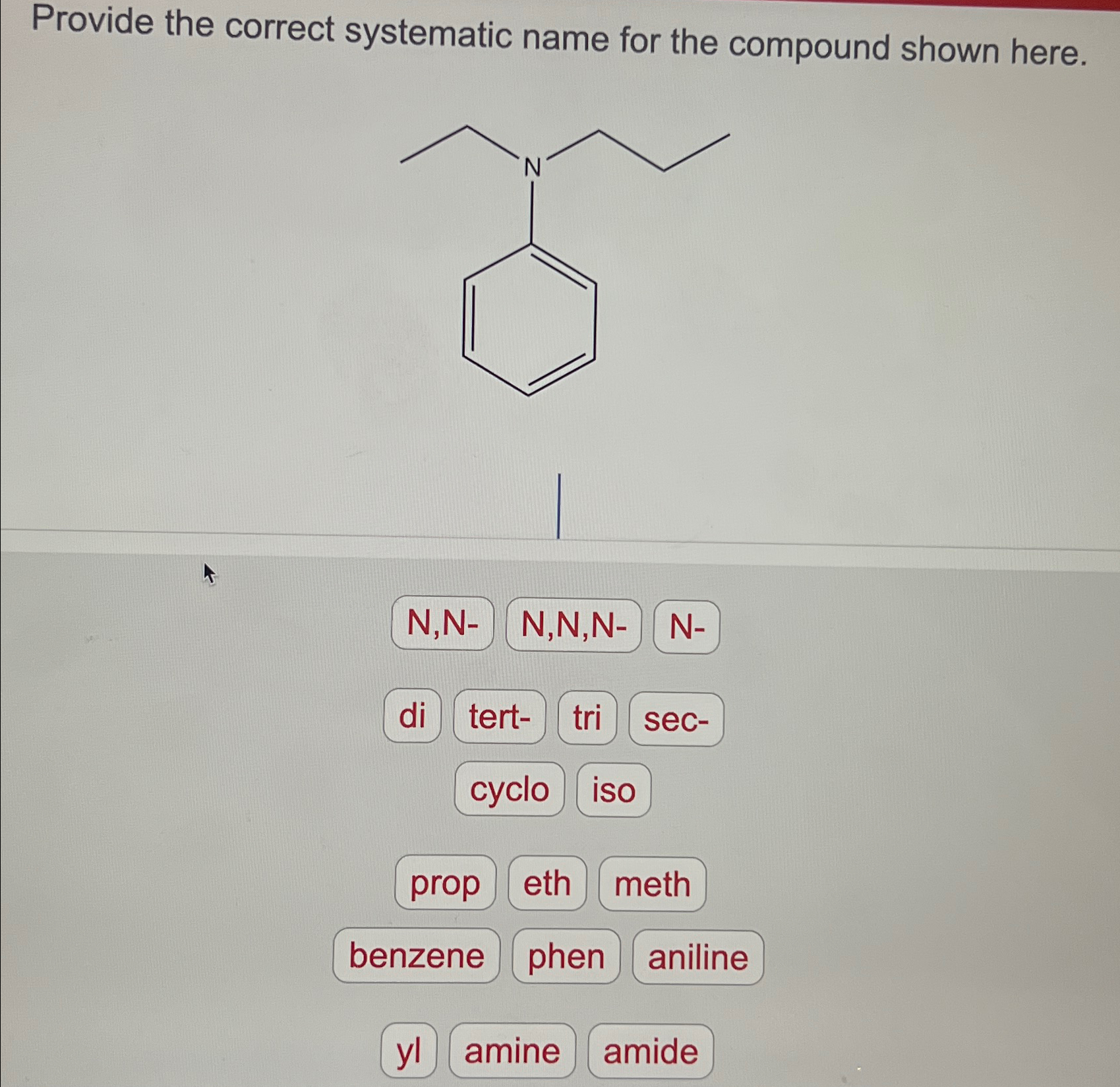 Solved Provide the correct systematic name for the compound | Chegg.com