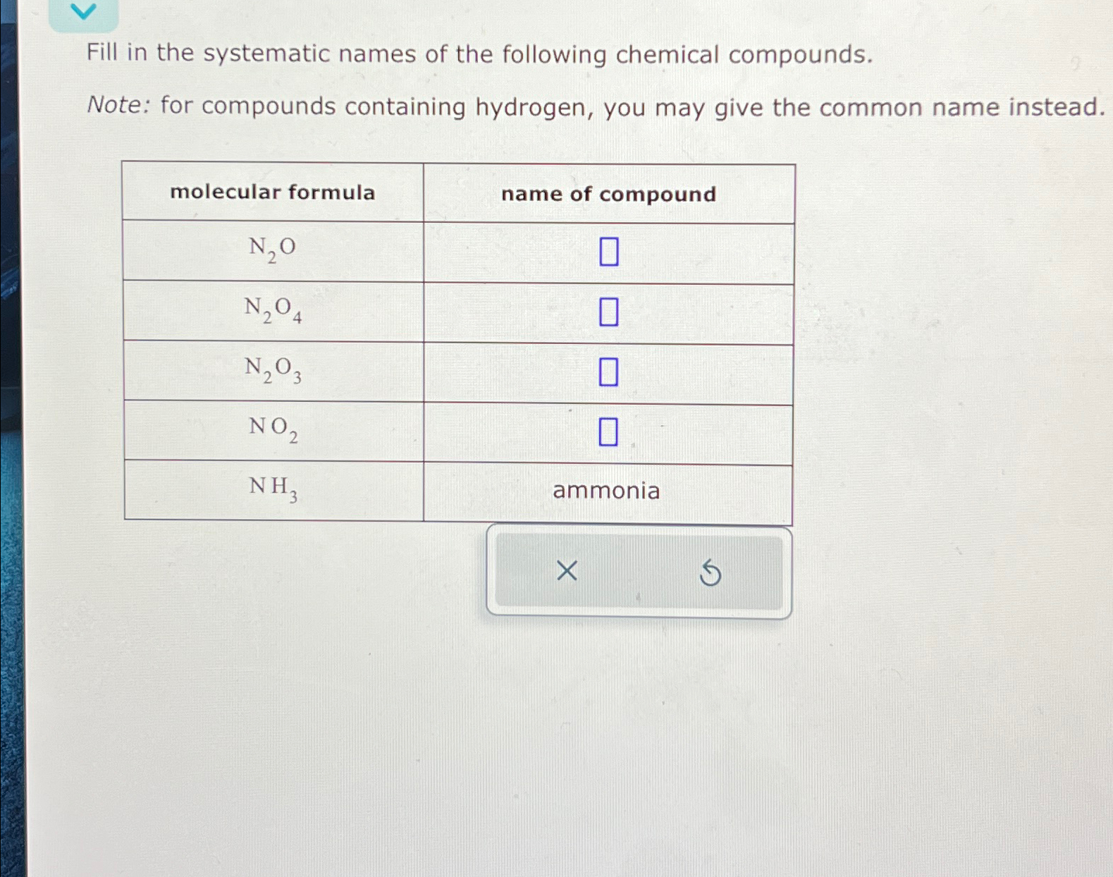Solved Fill in the systematic names of the following | Chegg.com