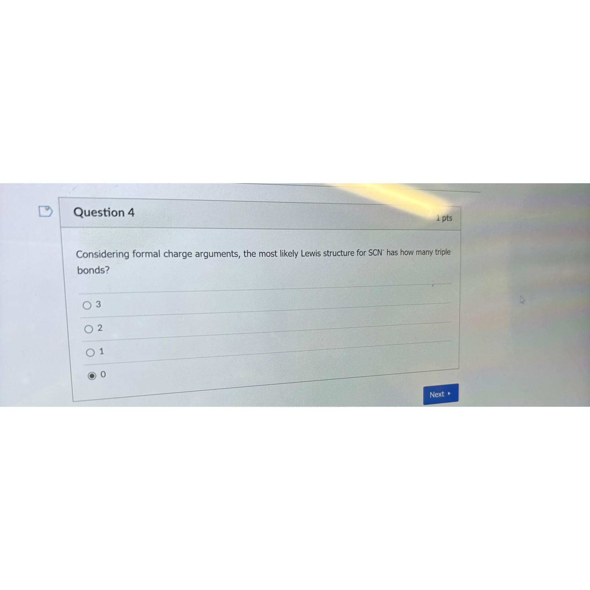 Solved How many triple bonds are there in SCN- | Chegg.com