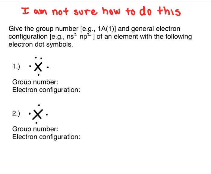 Solved Give the group number [e.g., 1 A(1)] and general | Chegg.com