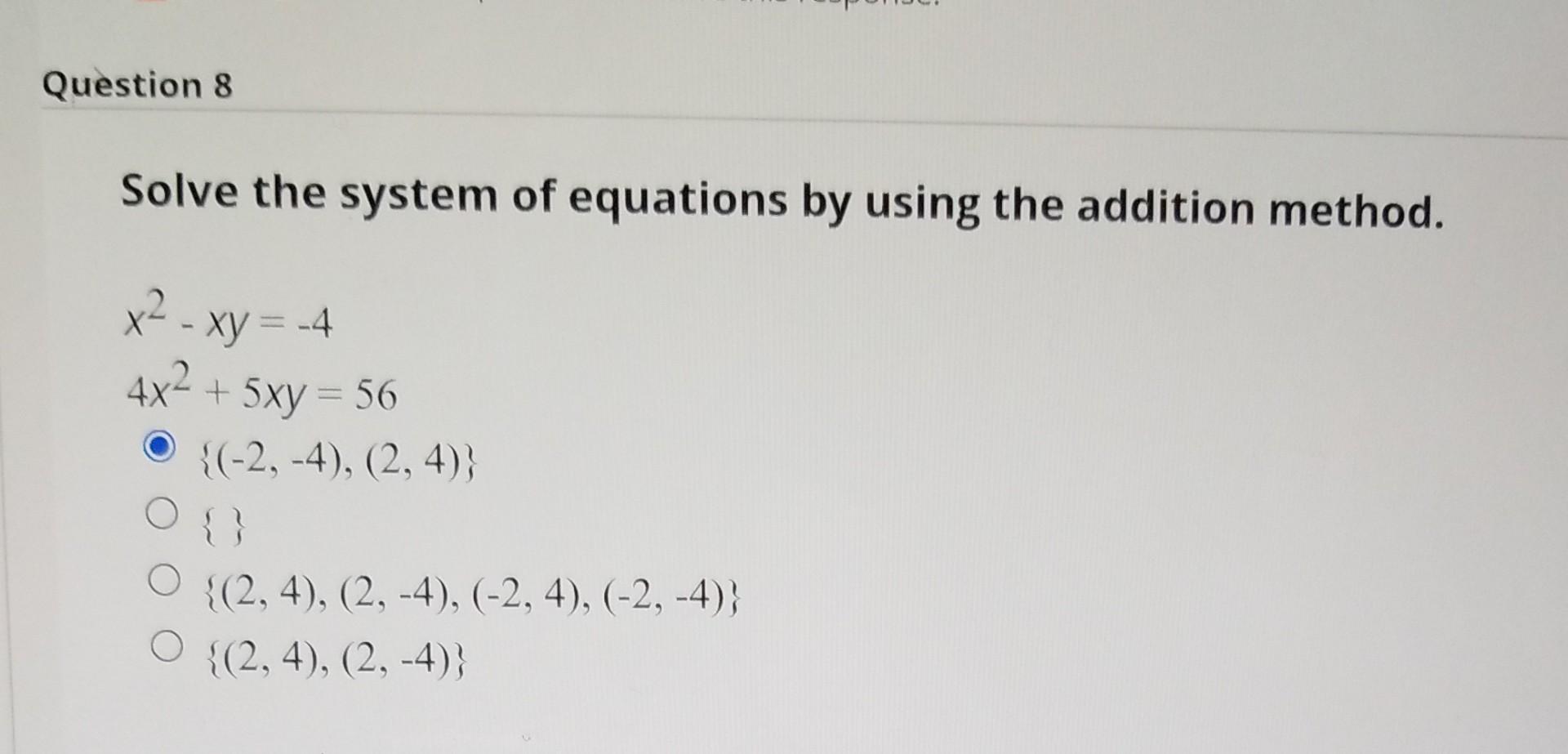 Solved Determine whether the ordered pair is a solution to | Chegg.com