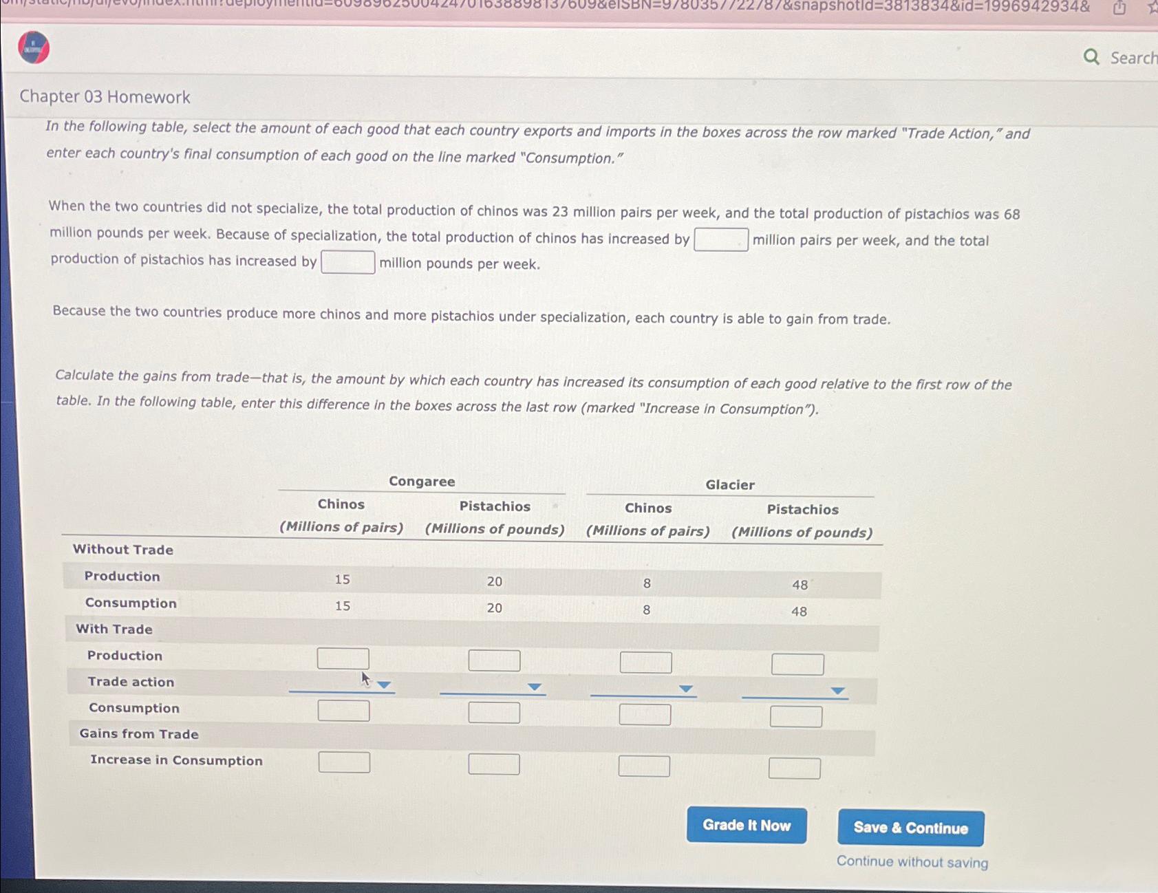 Solved Chapter 03 ﻿HomeworkIn the following table, select | Chegg.com