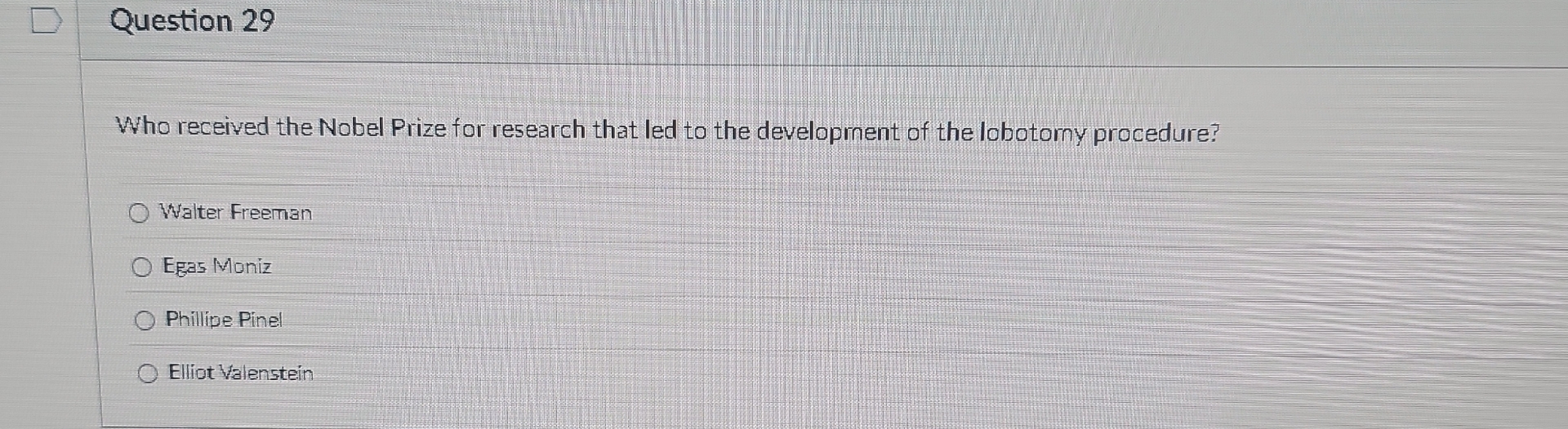 Solved Question 29Who received the Nobel Prize for research | Chegg.com
