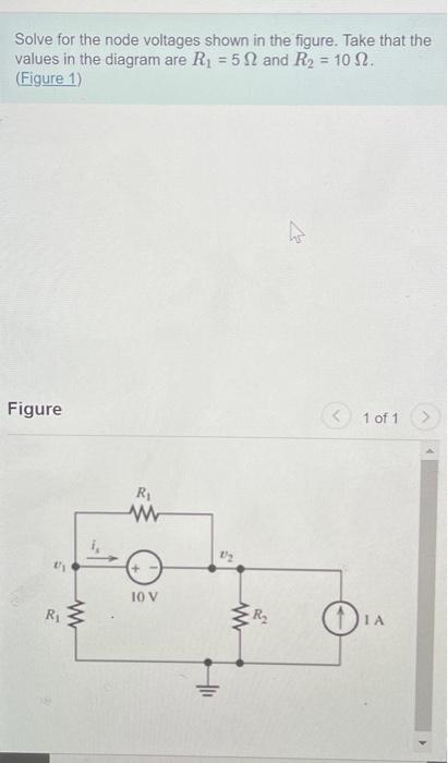 Solved Solve for the node voltages shown in the figure. Take | Chegg.com