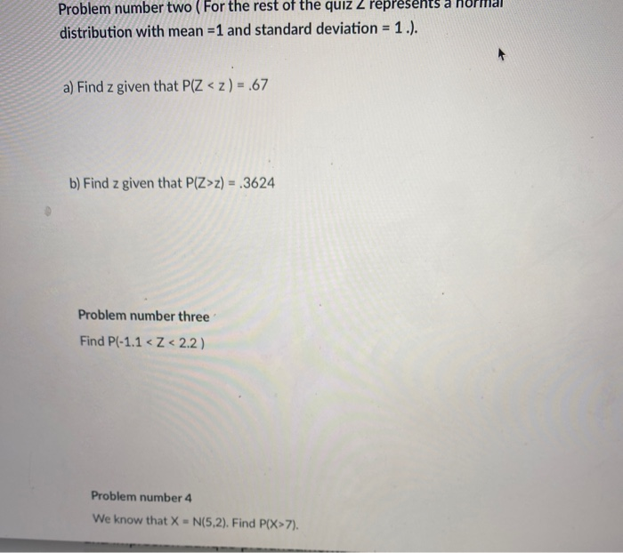 Solved Problem number two (For the rest of the quiz 2 | Chegg.com