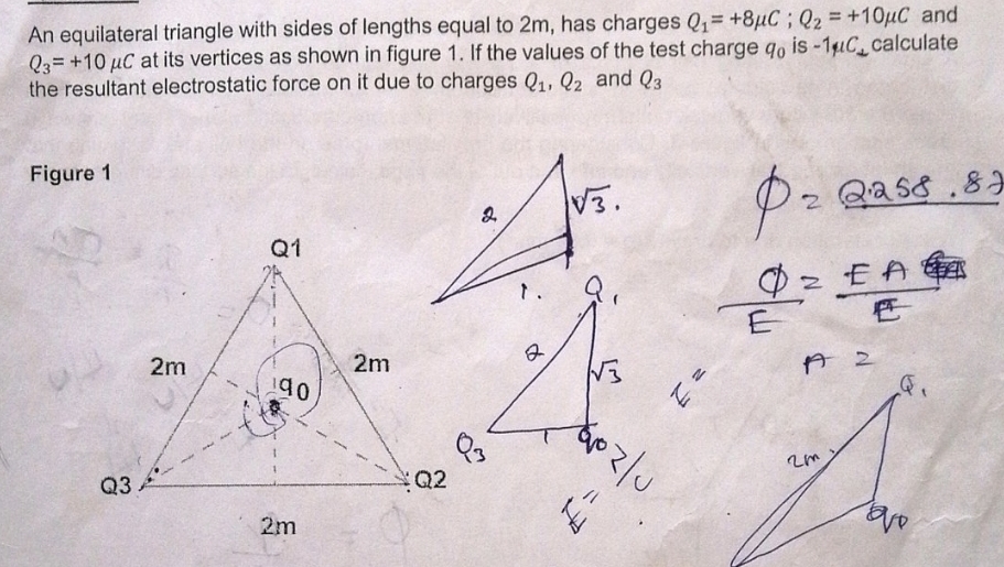 An equilateral triangle with sides of lengths equal | Chegg.com