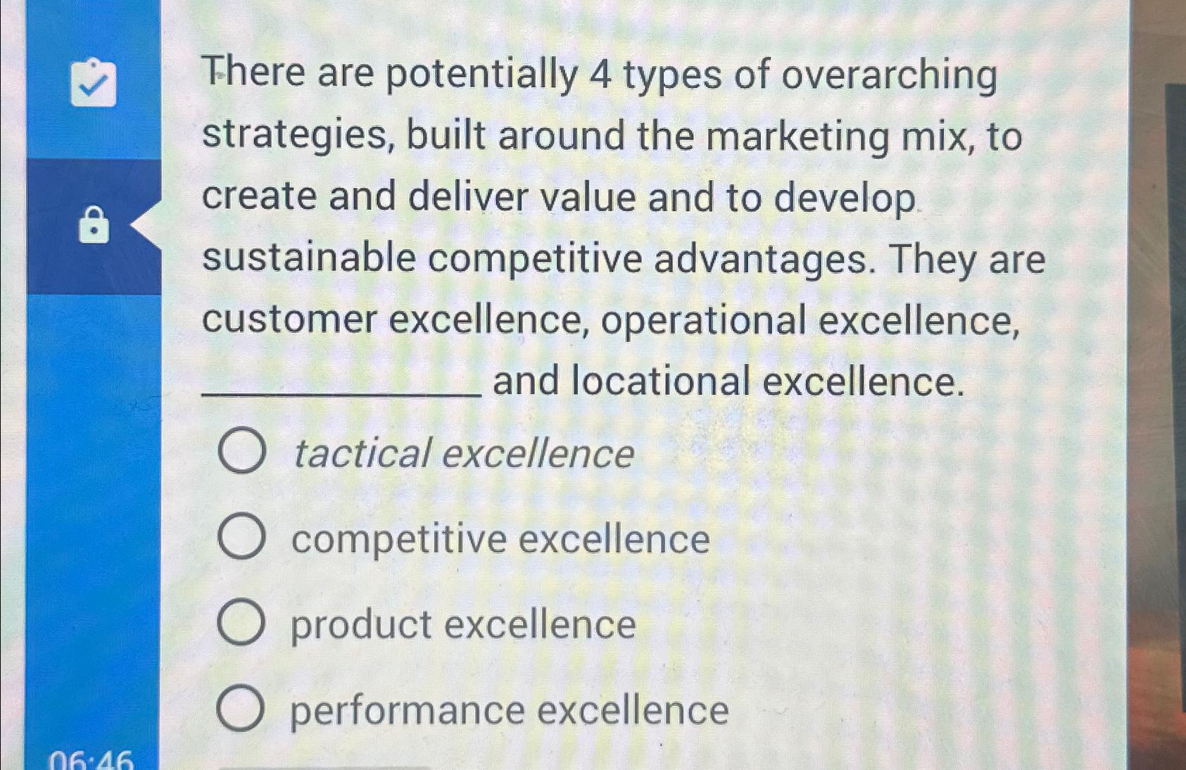 Solved There are potentially 4 ﻿types of overarching | Chegg.com