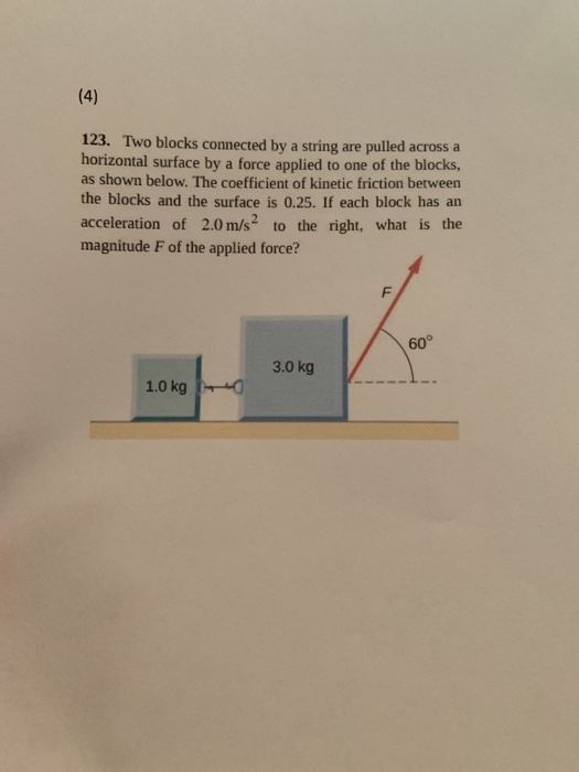 Solved Example Two blocks connected by a rope are being | Chegg.com