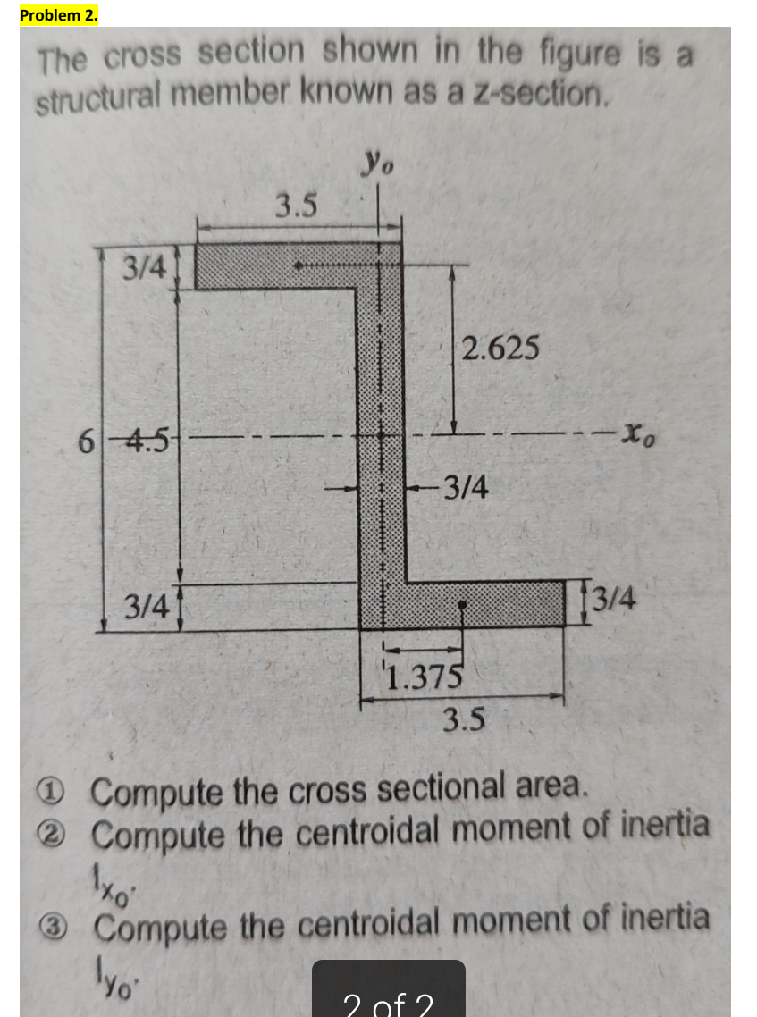 Solved The cross section shown in the figure is a structural | Chegg.com