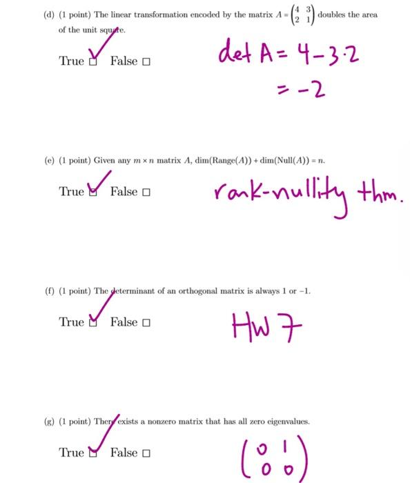 applied math matrix algebra with practice answer | Chegg.com