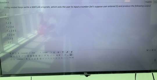 Solved Question 2 Peits Using Nested Loops Write A Matlab 1160