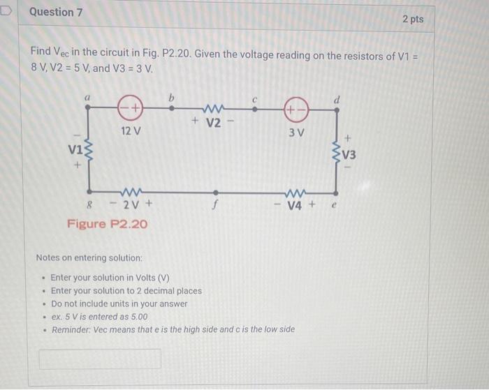 [Solved]: Find Vfb in the circuit in Fig. P2.20. Given the