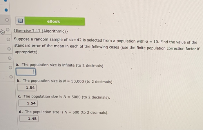 Solved eBook {Exercise 7.17 (Algorithmic)} Suppose a random | Chegg.com