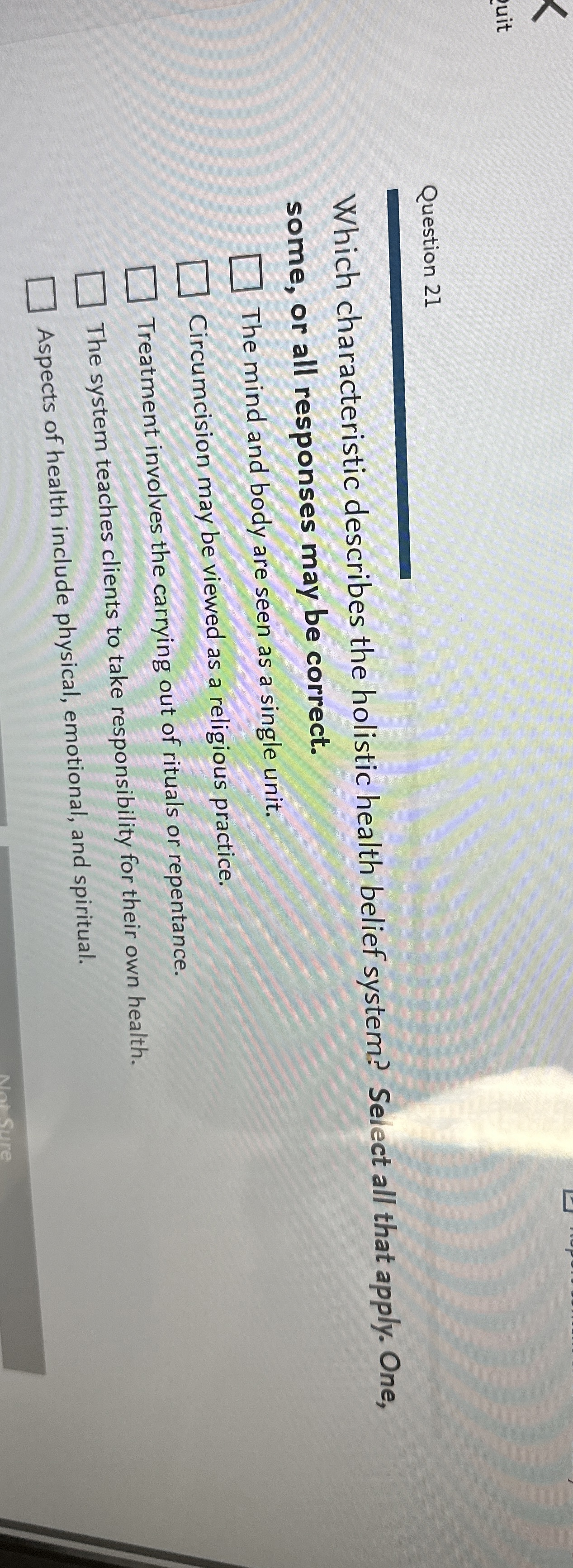 Solved Question 21Which characteristic describes the | Chegg.com