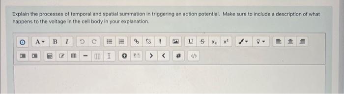 Solved Explain the processes of temporal and spatial | Chegg.com