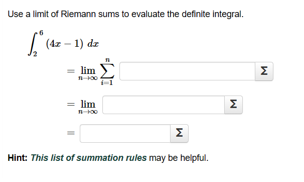 Solved Use a limit of Riemann sums to evaluate the definite | Chegg.com
