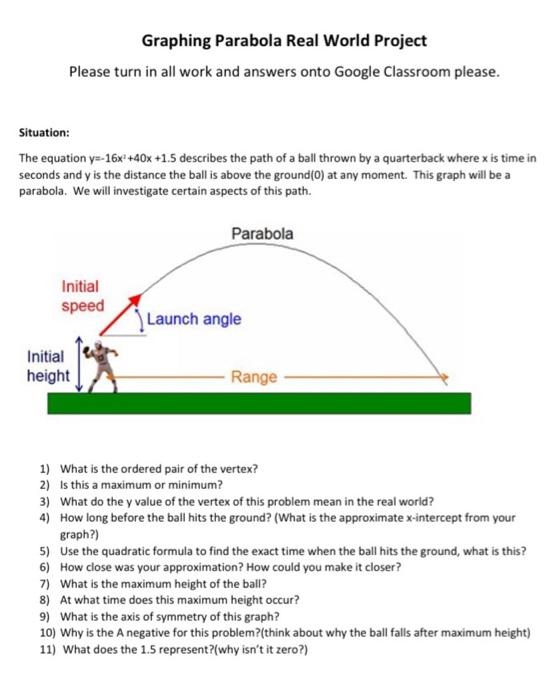 Parabolas In The Real World