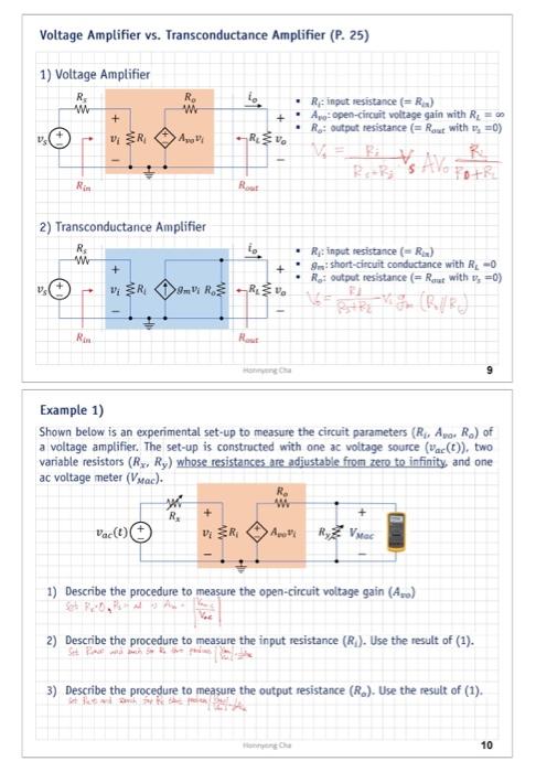Solved Voltage Amplifier vs. Transconductance Amplifier (P. | Chegg.com