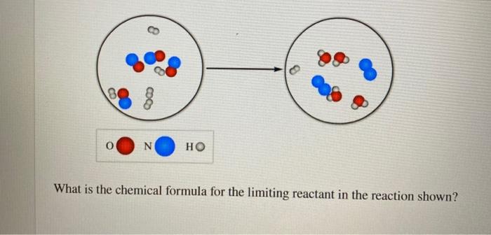 Solved 8 N HO What is the chemical formula for the limiting | Chegg.com