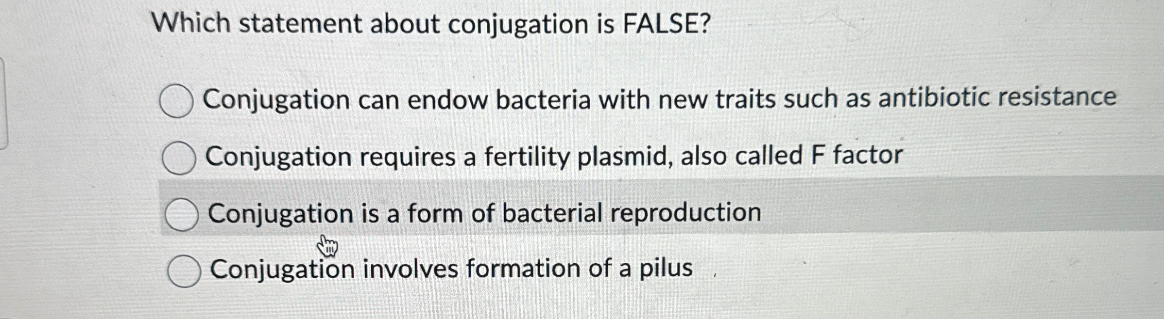 Solved Which statement about conjugation is | Chegg.com