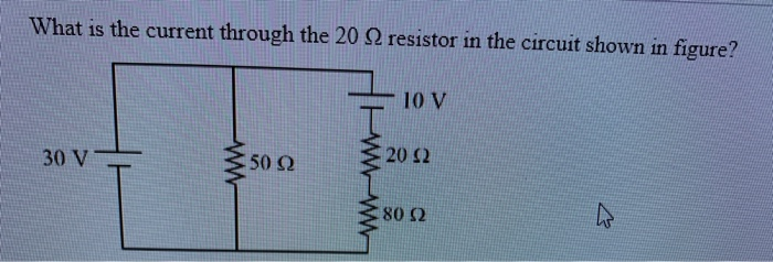 Solved What is the current through the 202 resistor in the | Chegg.com