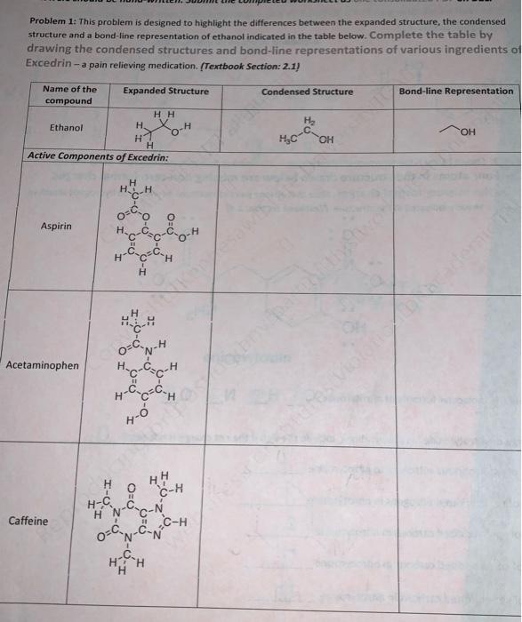 Solved OH H.CH HE ON-C-N Problem 1: This problem is designed | Chegg.com