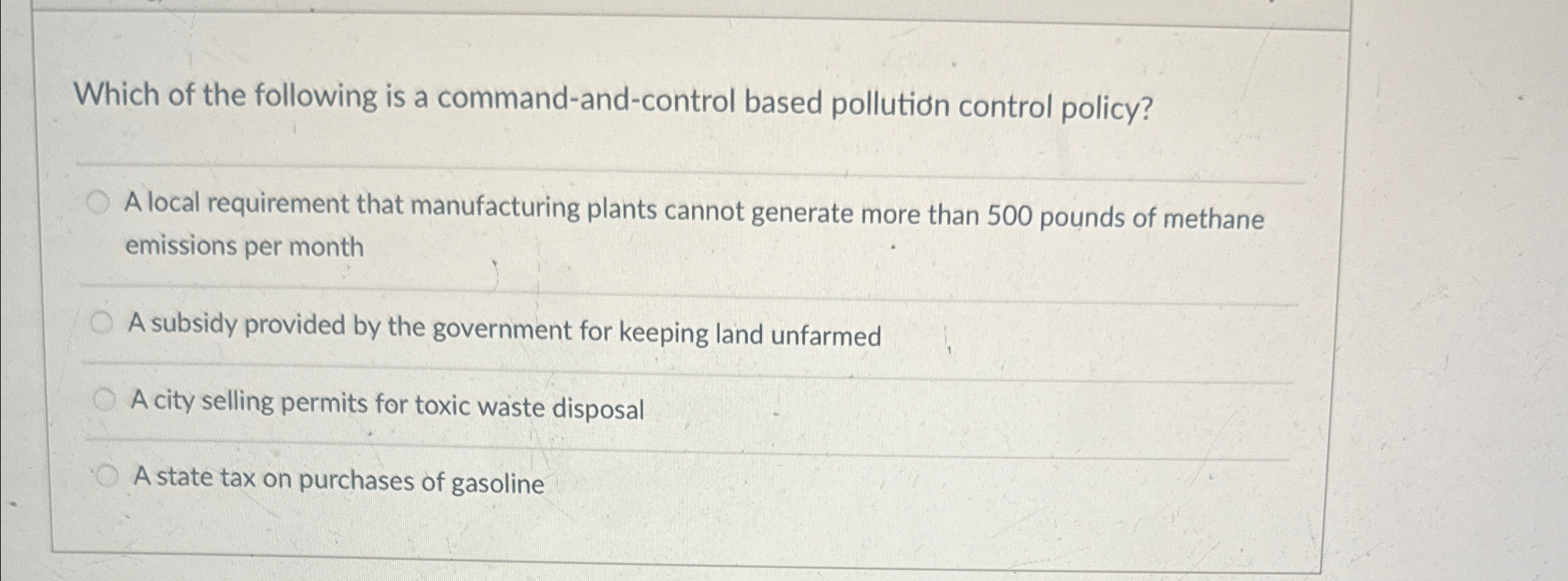 Solved Which of the following is a command-and-control based | Chegg.com
