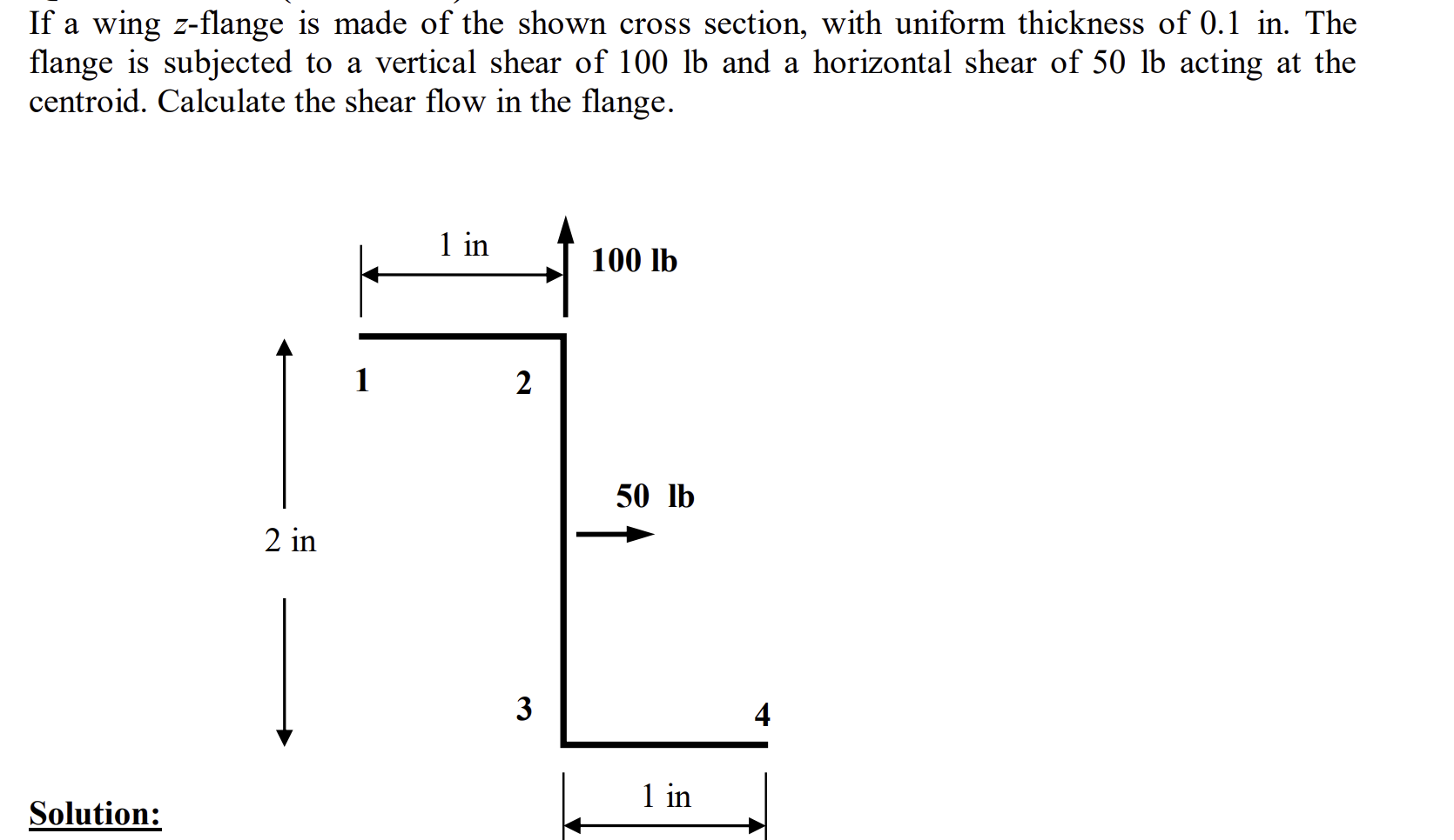 Solved Find the shear flow distribution in the rectangular | Chegg.com
