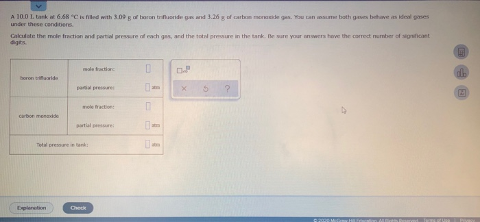 Solved Calculate the mole fraction and partial pressure of | Chegg.com