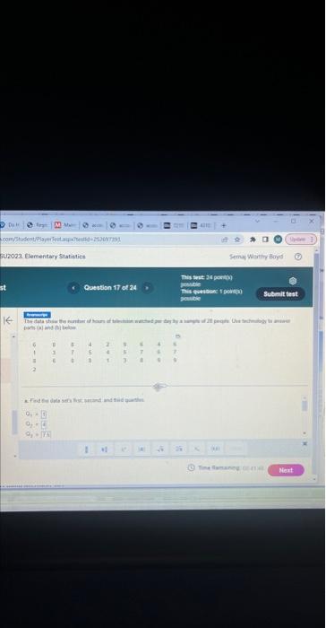 Solved b. Draw a box-and-whisker plot that represents the | Chegg.com