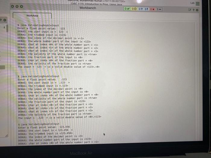 Solved Checking Validity of User's Input of Floating Point | Chegg.com