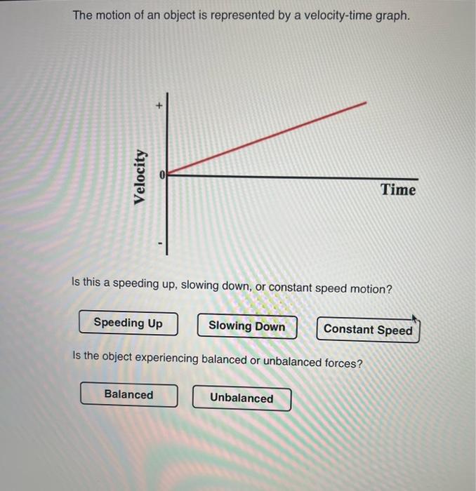 Solved The motion of an object is represented by a | Chegg.com