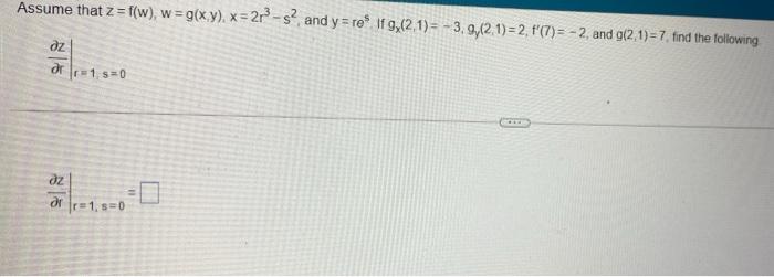 Solved Consider the functions z= -5e Iny, x=In (u cos v), | Chegg.com