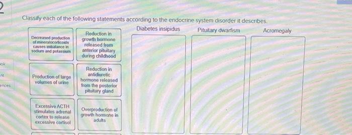 Solved ok nt ences Classify each of the following statements | Chegg.com