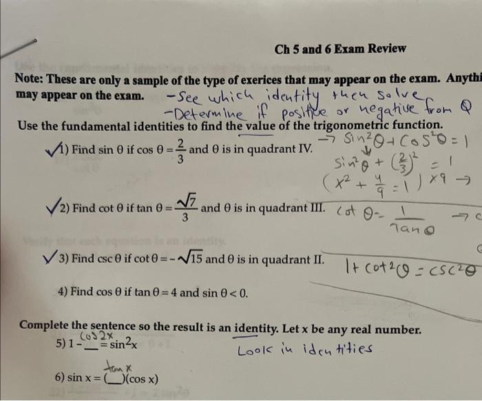 Solved Note: These are only a sample of the type of exerices | Chegg.com