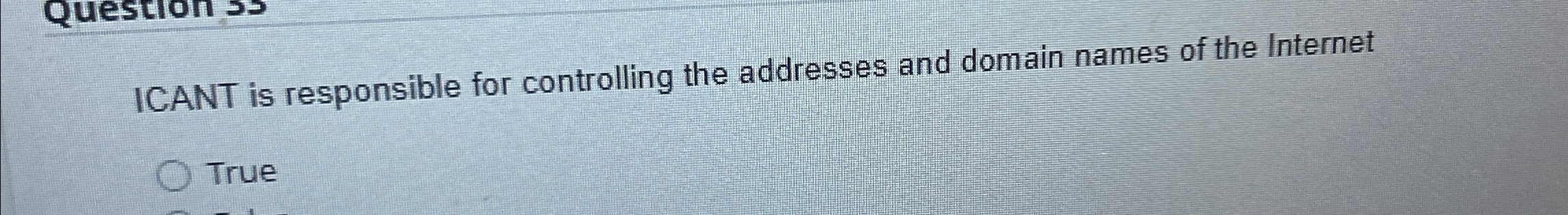 Solved ICANT is responsible for controlling the addresses | Chegg.com