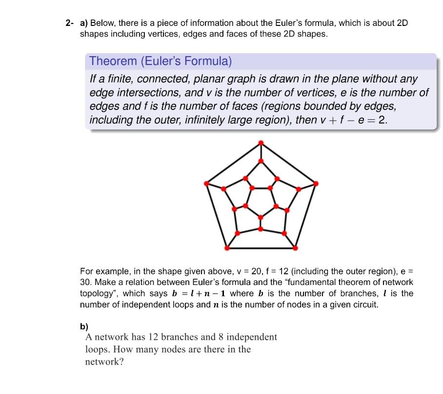 Solved a) Below, there is a piece of information about the | Chegg.com