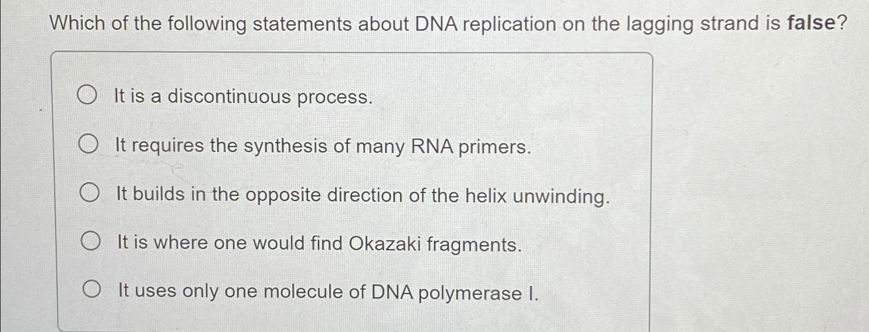 Solved Which of the following statements about DNA | Chegg.com